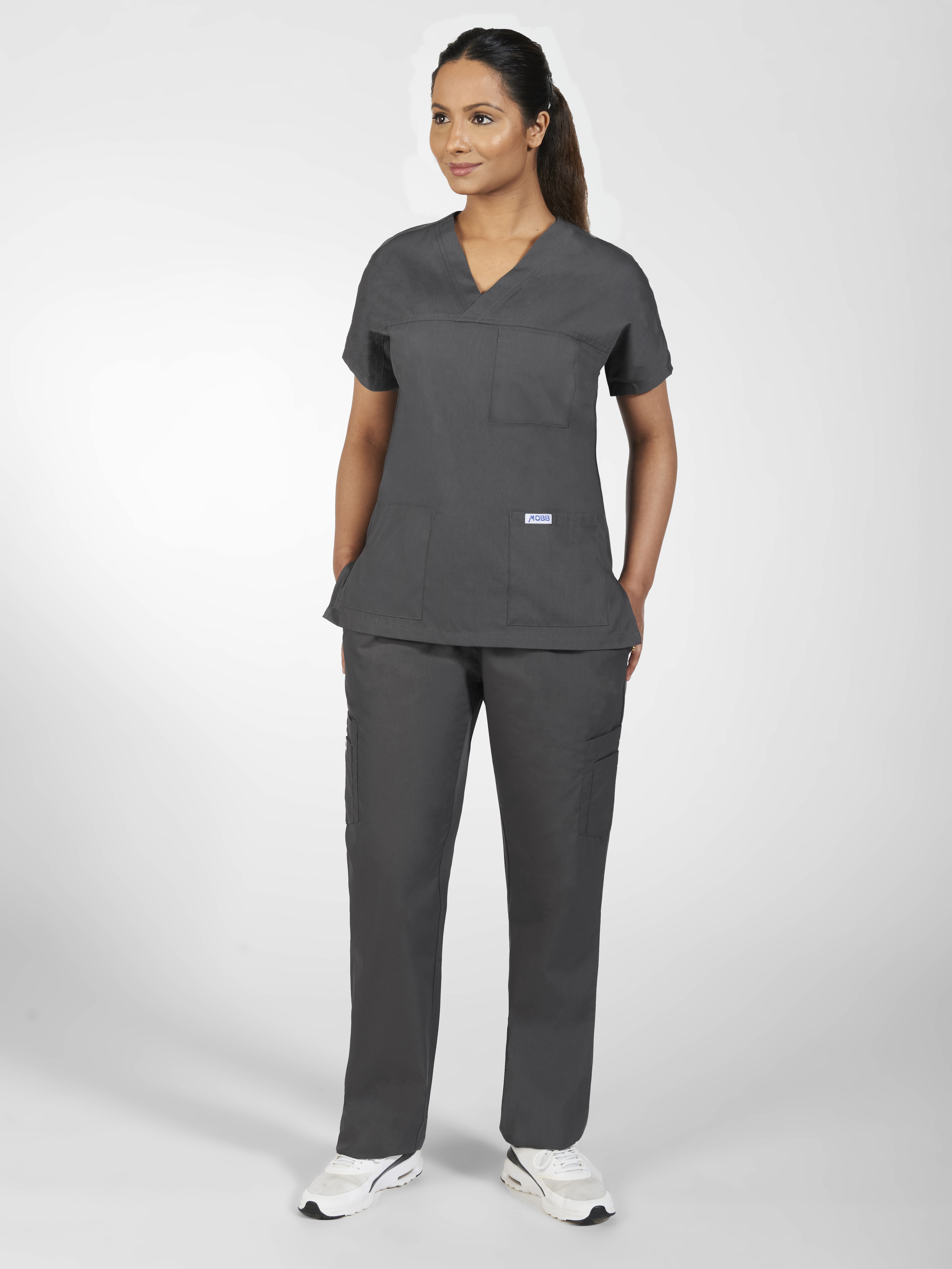 X308/312 V-Neck 3 Pocket Dolman Sleeve Flip Flap Scrubs Set/Kit | MOBB ...