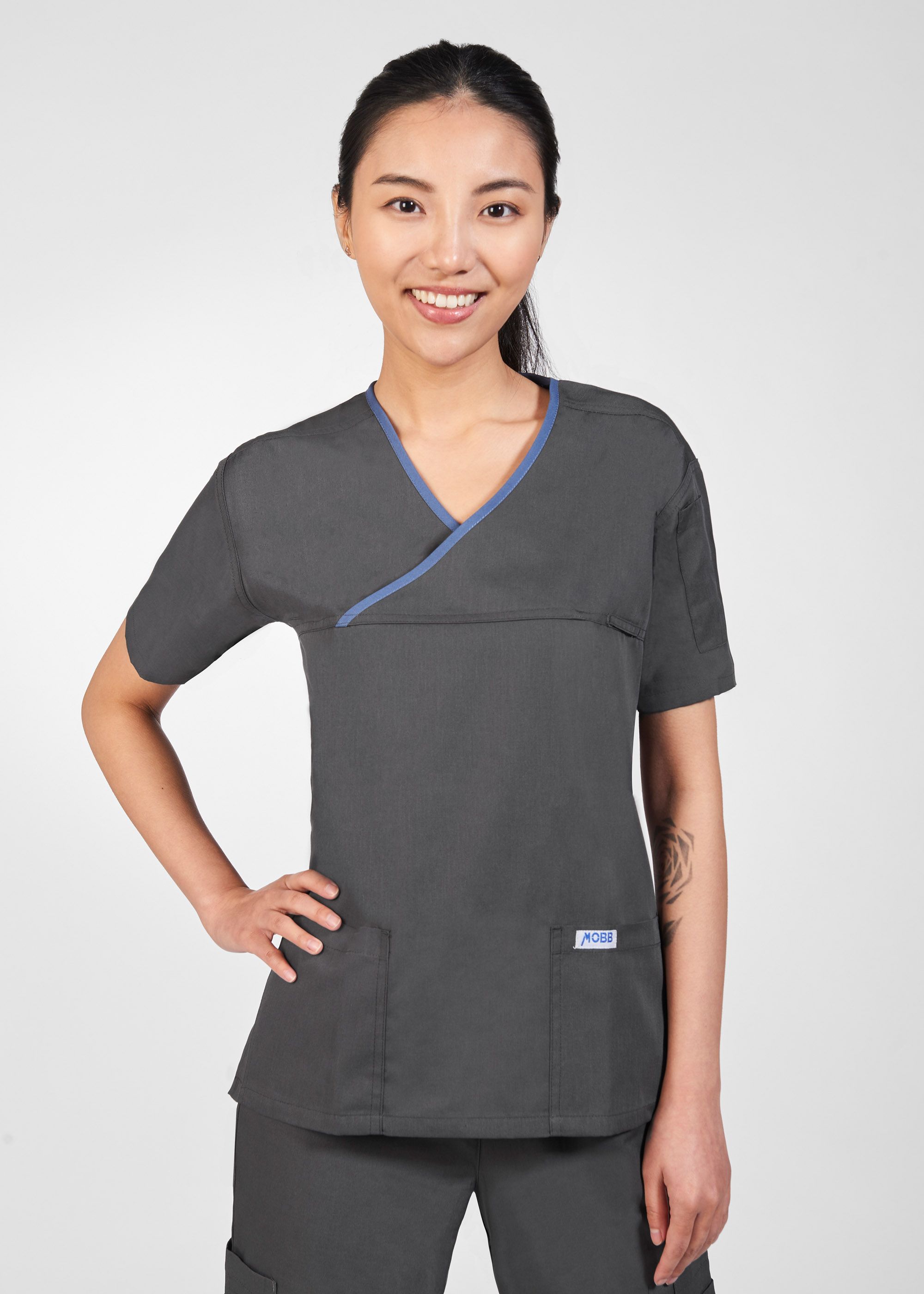 X323/312 Criss Cross Flip Flap Scrubs Set | Nurse Wear | MOBB Medical