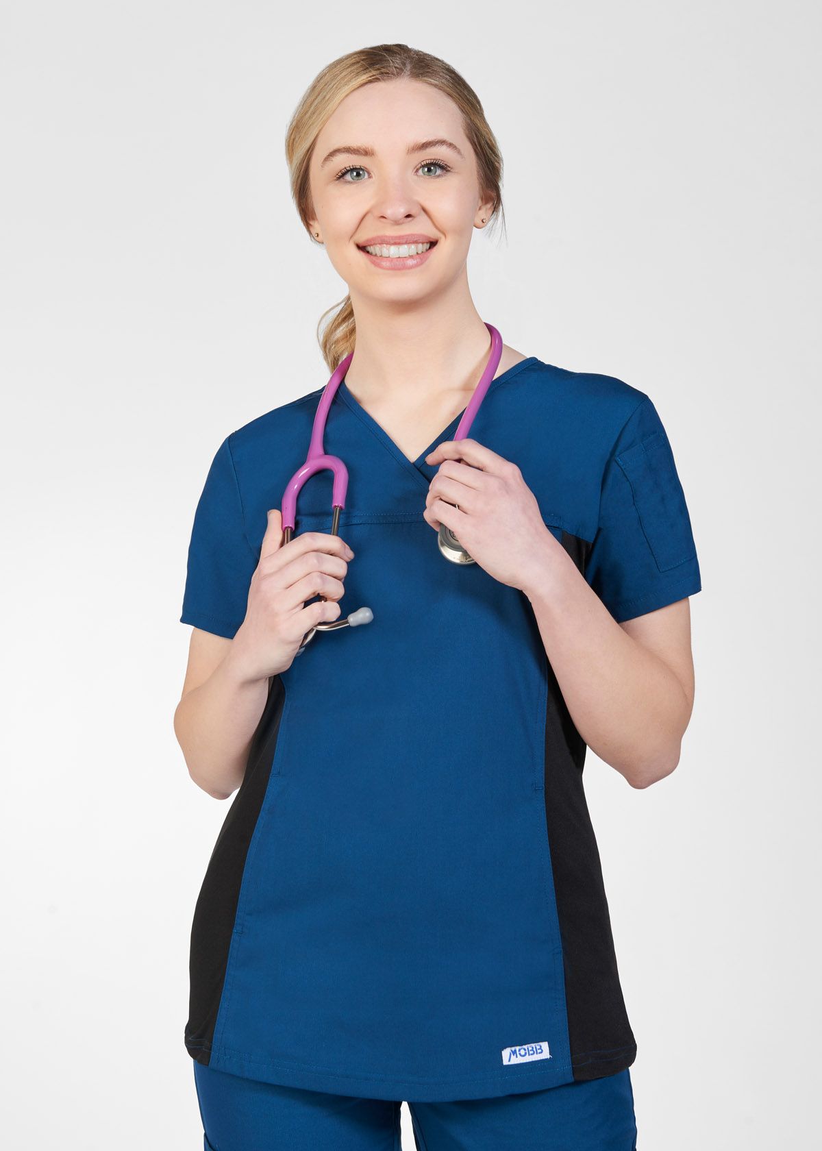 MOBB Medical Wear Flexi V-Neck Scrub Top 324T| Women Scrubs | Nurse ...