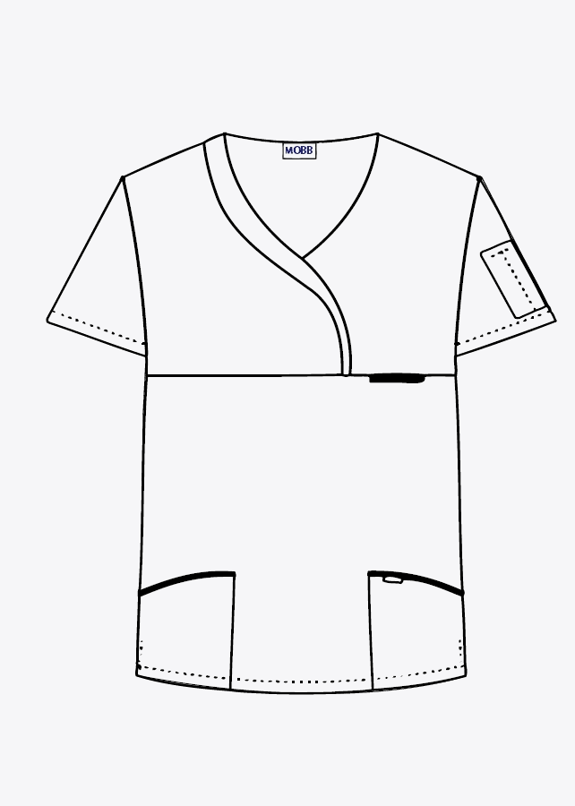 Ladies Sculpted Scrub Top 410T | Nurse Wear Solid Colors Scrubs ...