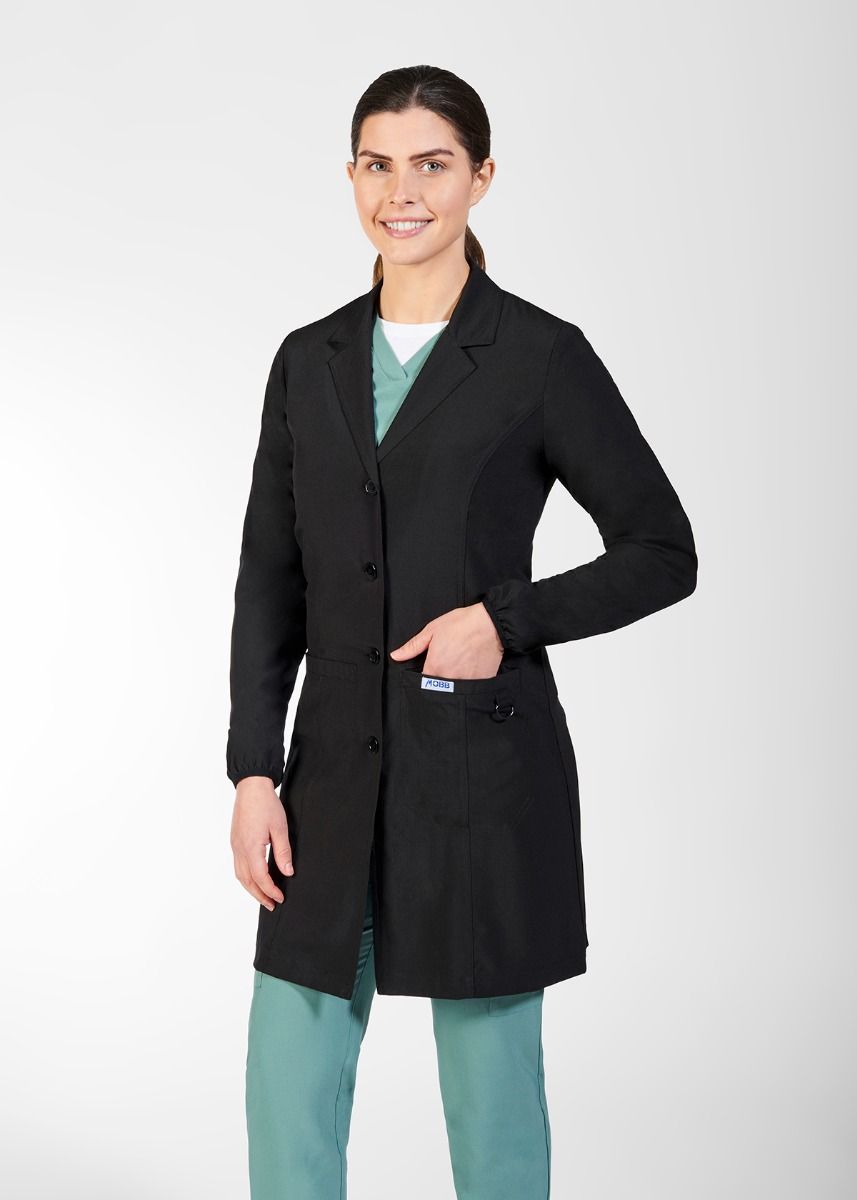 L1010 The Marie Ladies Fitted Lab Coat | Stretch |MOBB Medical Uniforms