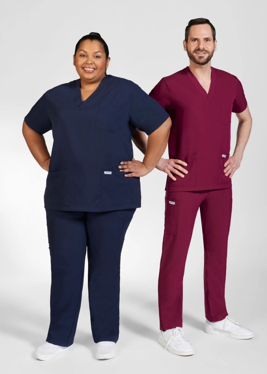 The Andy T4010 - Unisex Classic V-neck Scrub Top | Stretch Scrubs ...